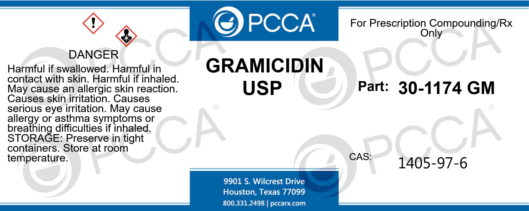 GRAMICIDIN USP (GRAMICIDIN D) - PCCA