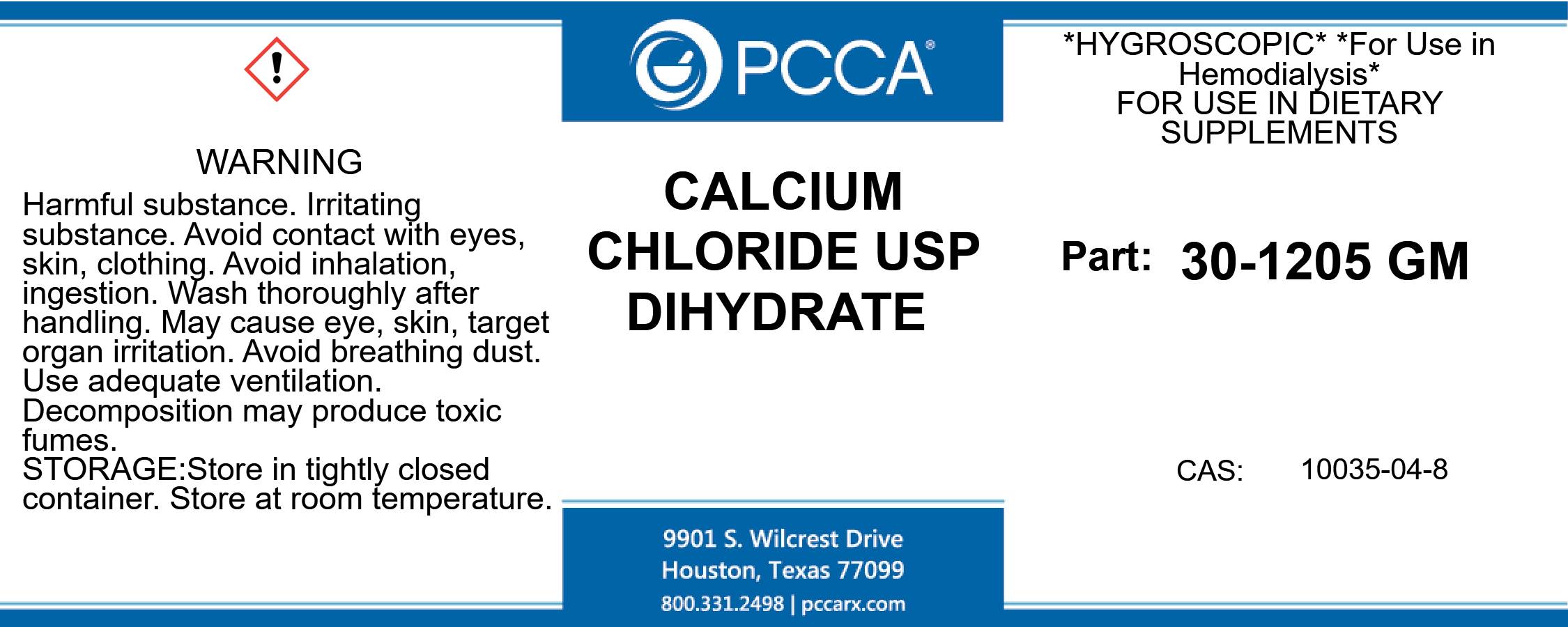CALCIUM CHLORIDE USP DIHYDRATE - PCCA