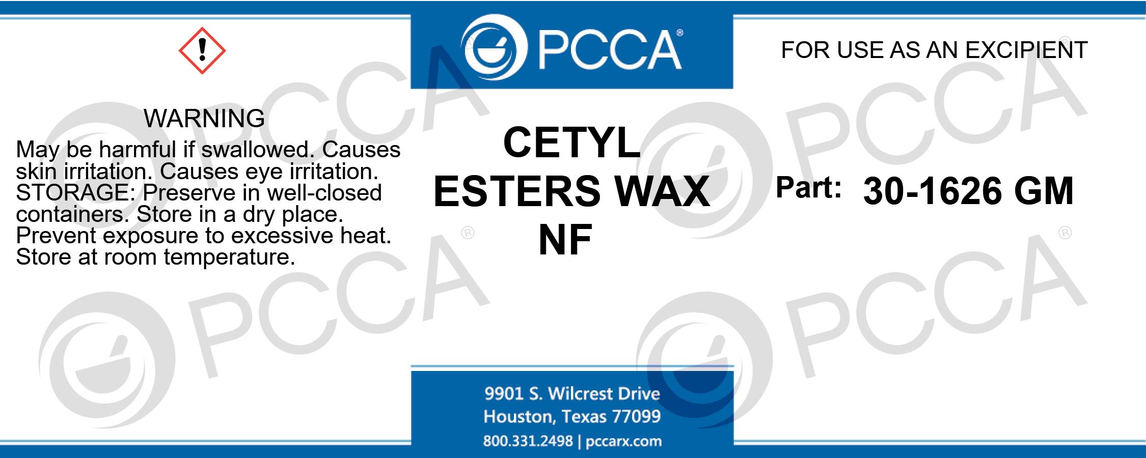 CETYL ESTERS WAX NF - PCCA