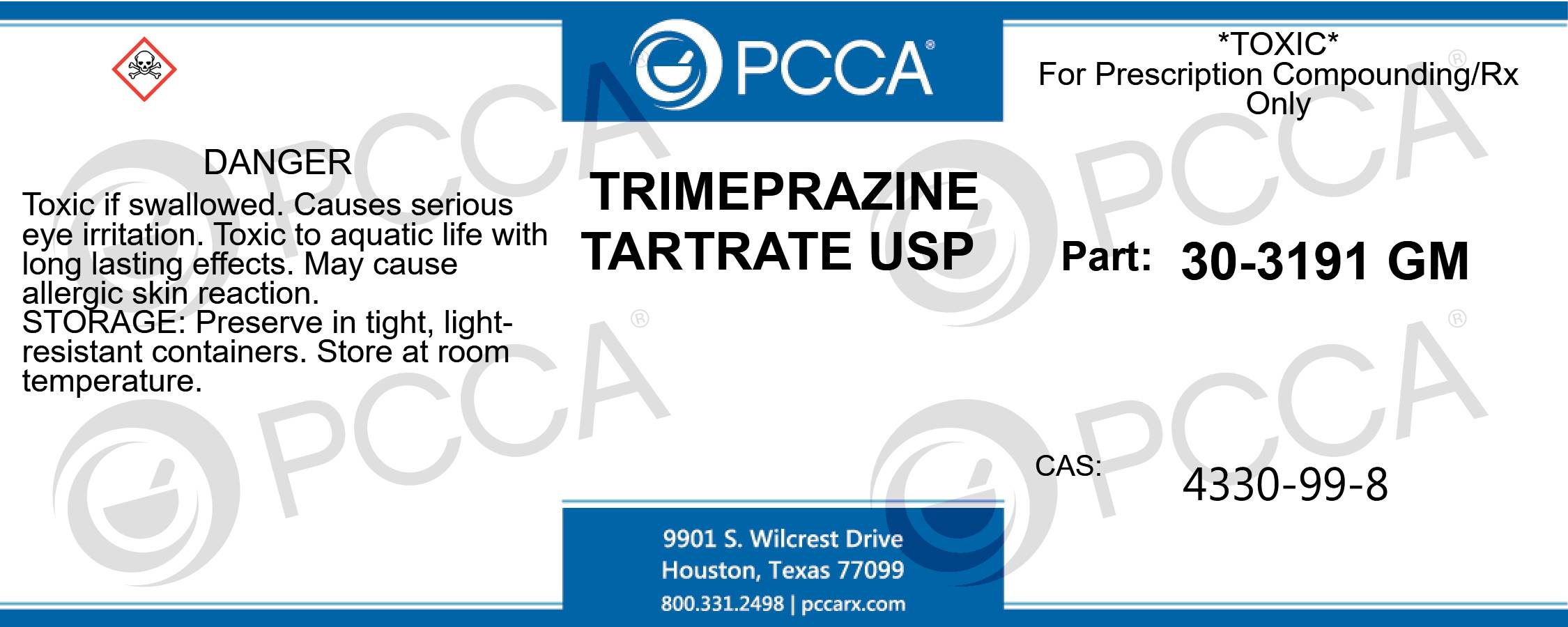 TRIMEPRAZINE TARTRATE USP - PCCA