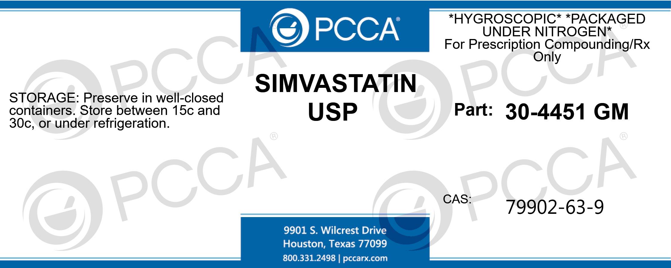 SIMVASTATIN USP - PCCA