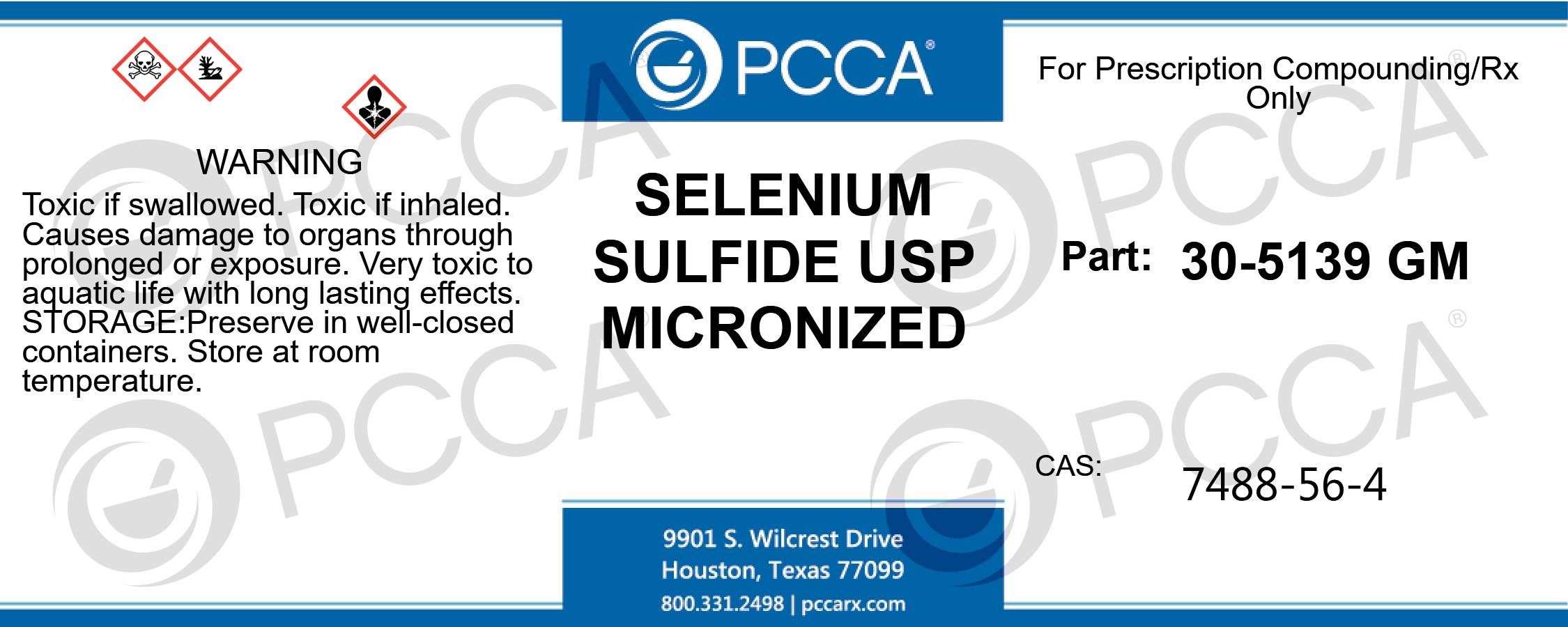 SELENIUM SULFIDE USP MICRONIZED - PCCA
