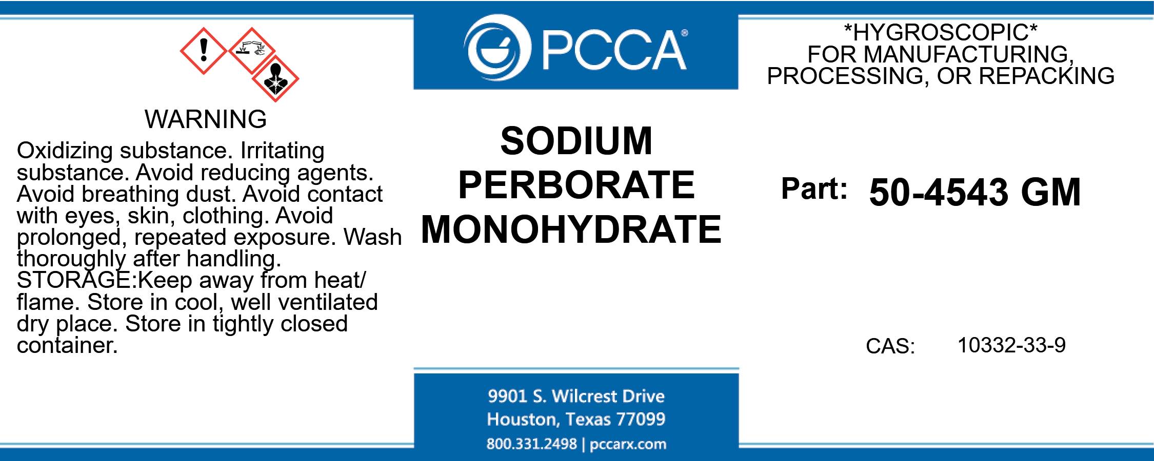 SODIUM PERBORATE MONOHYDRATE - PCCA