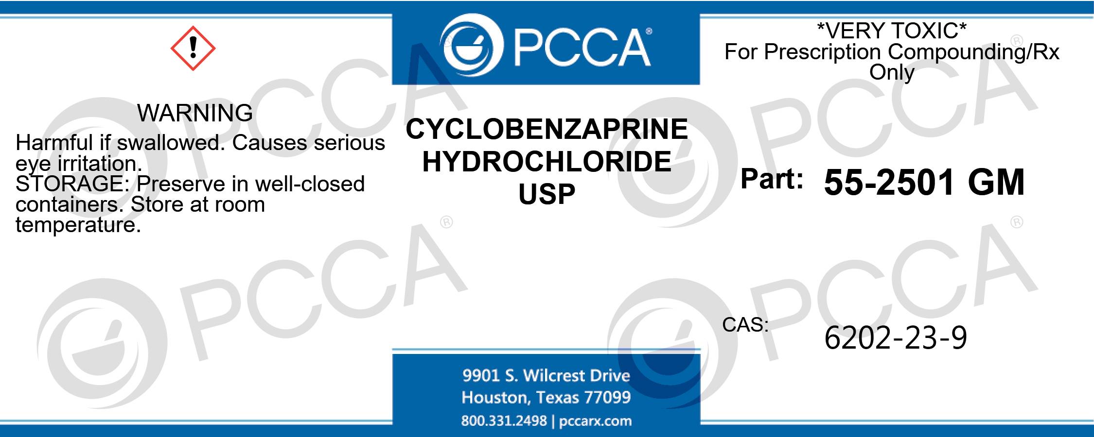 CYCLOBENZAPRINE HYDROCHLORIDE USP - PCCA