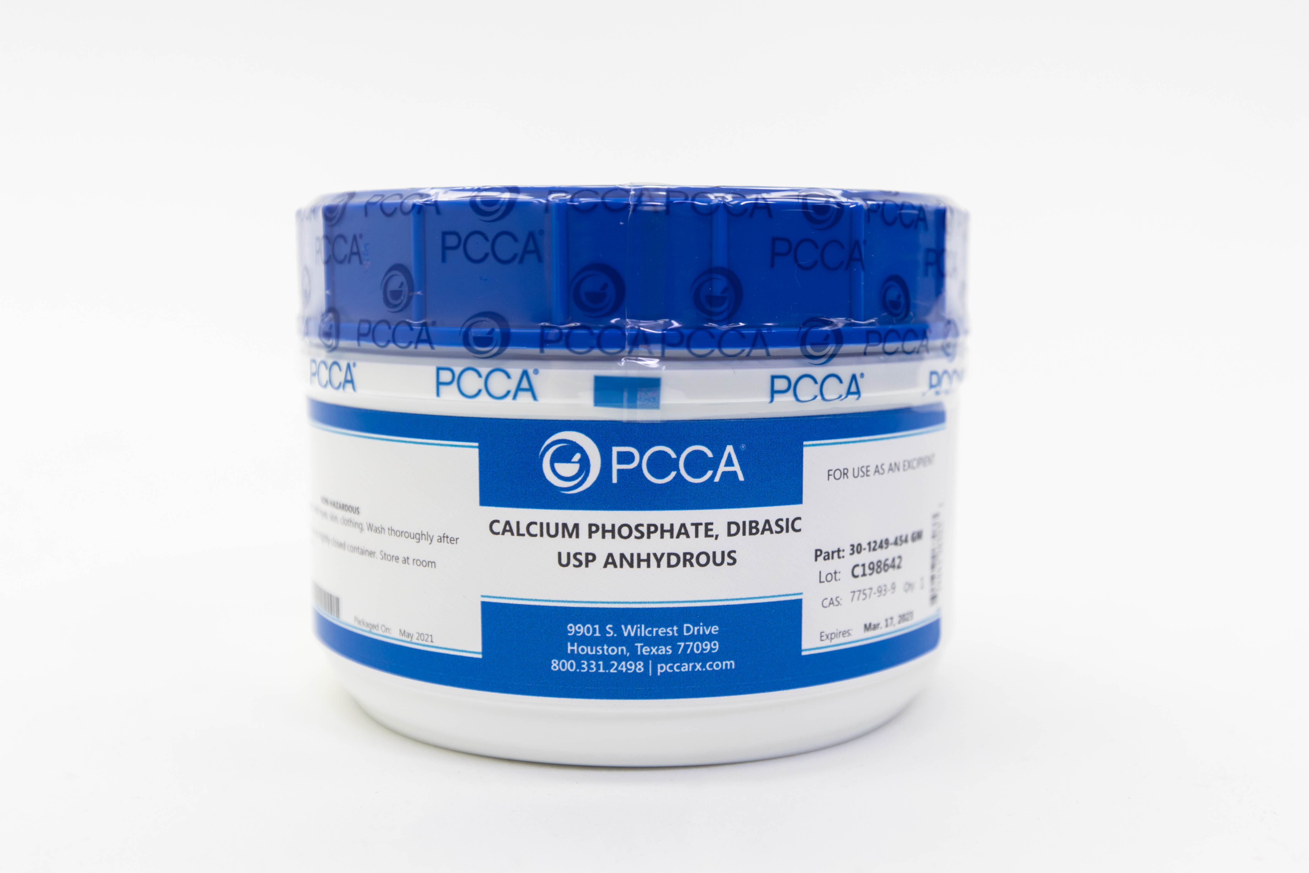 CALCIUM PHOSPHATE, DIBASIC USP ANHYDROUS - PCCA