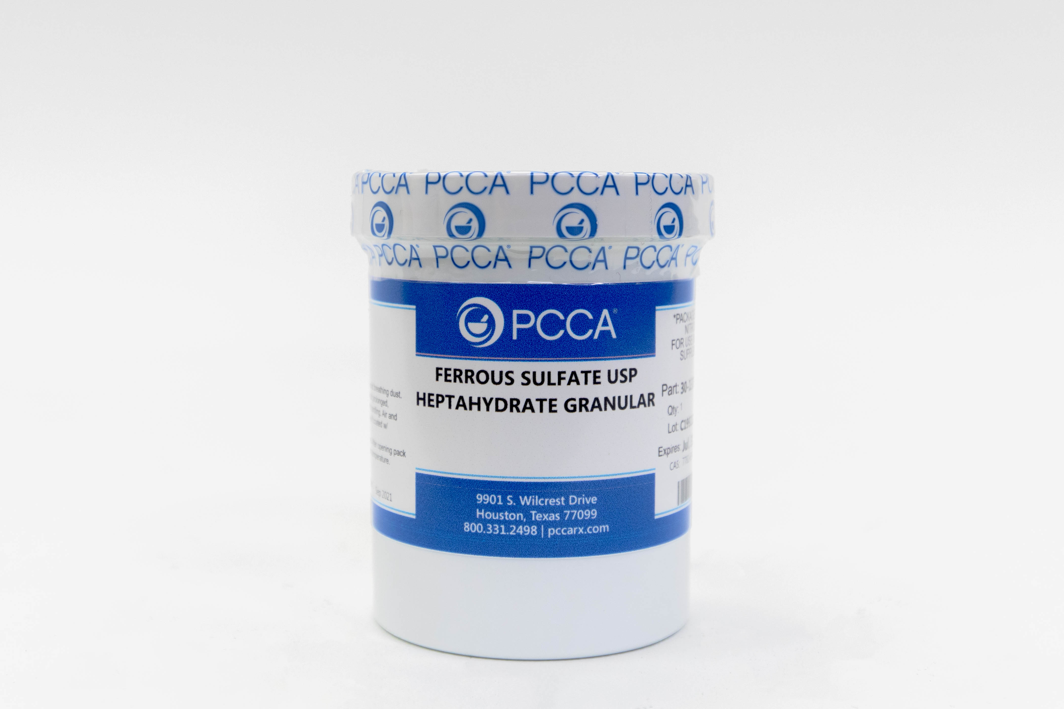 FERROUS SULFATE USP HEPTAHYDRATE GRANULAR - PCCA