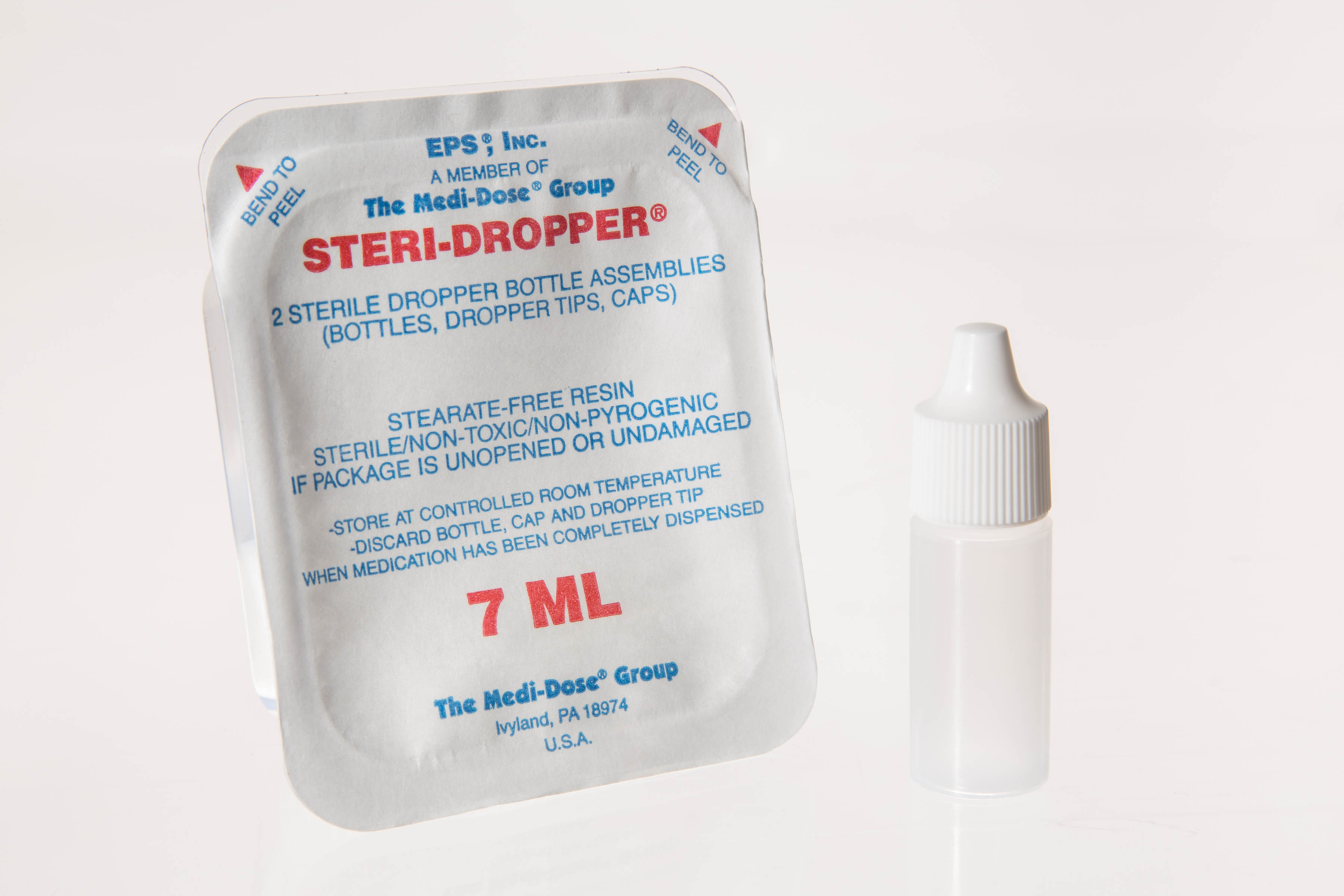 BOTTLE, DROPTAINER 7 ML STERILE (2 PER PACK) - PCCA