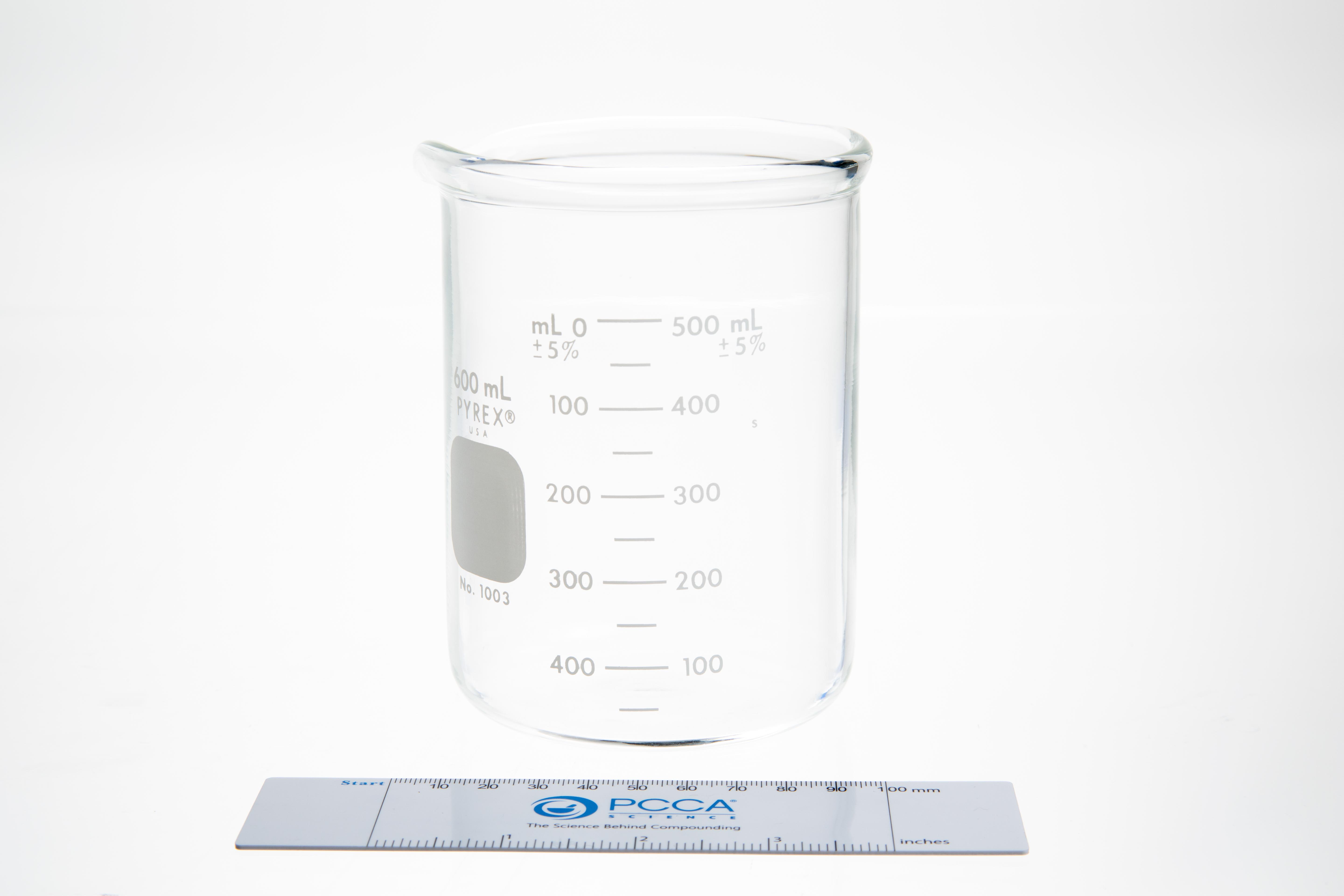 BEAKER - 600 ML (HEAVY GLASS) - PCCA